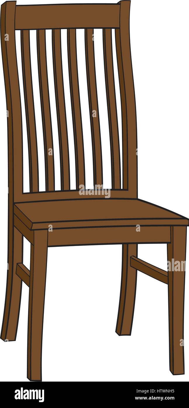 Illustration of Isolated Cartoon Chair. Vector EPS 8 Stock Vector Image ...