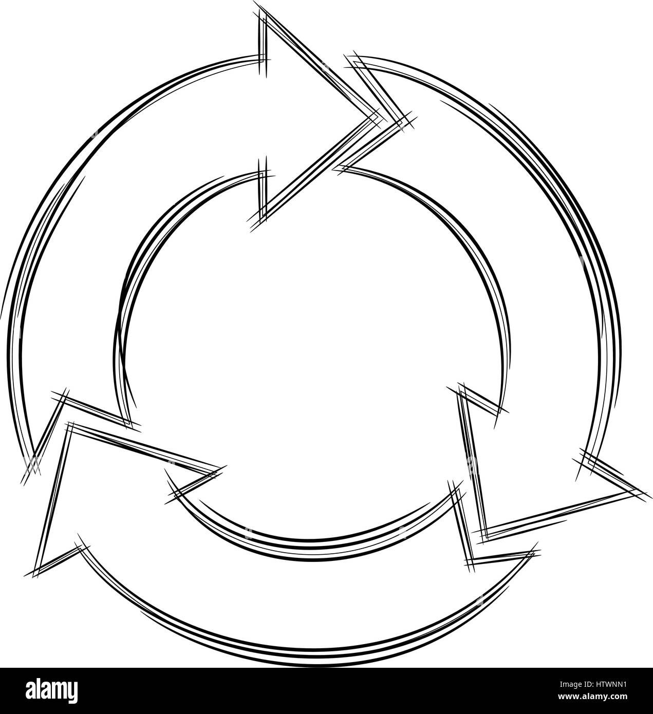 Vector Cartoon Arrows Black and White Stock Photos & Images - Alamy