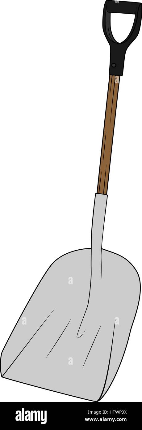 Illustration of Isolated Shovel Cartoon Drawing. Vector EPS 8 Stock ...