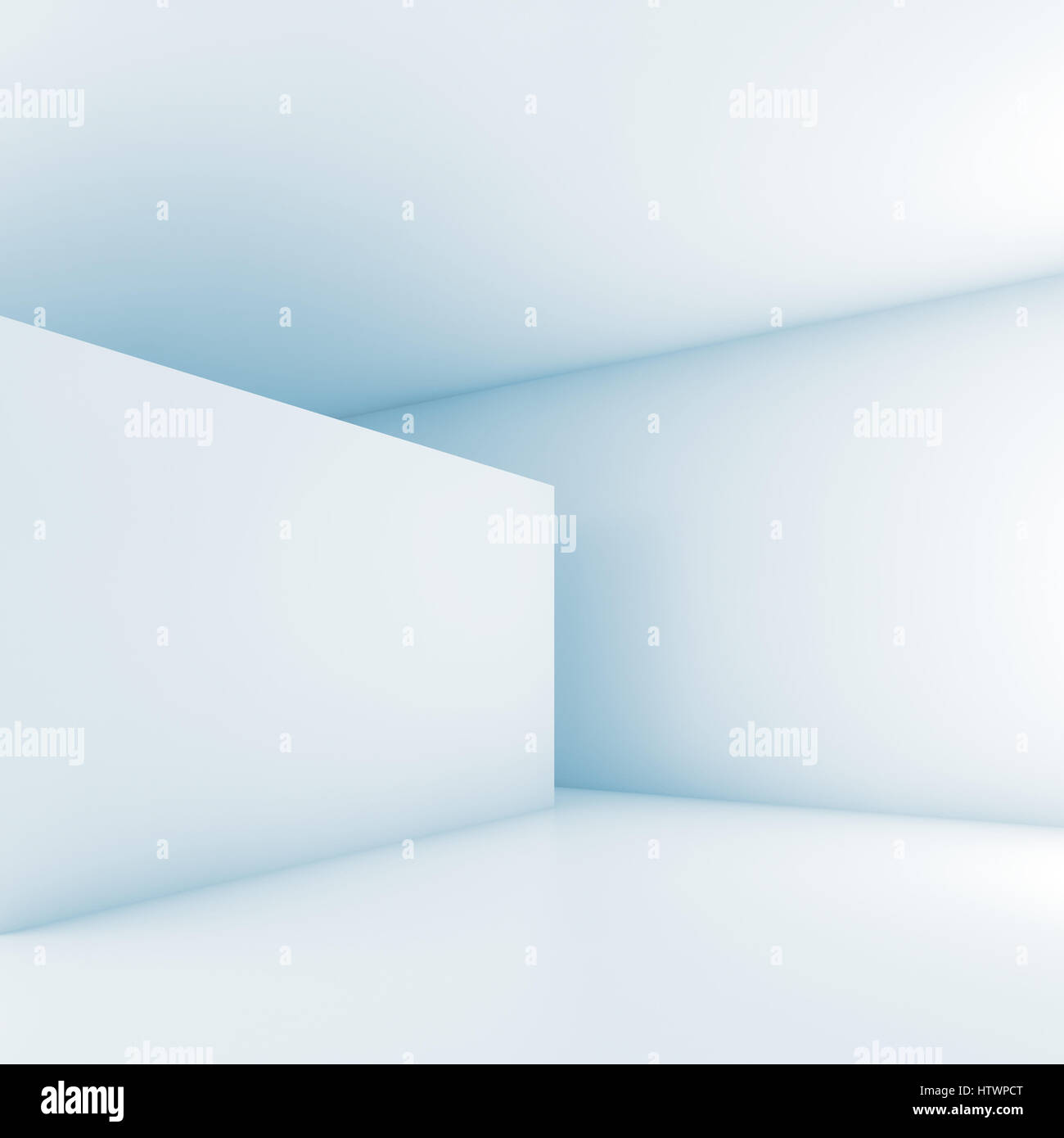Abstract white empty room interior, contemporary minimal design. 3d ...