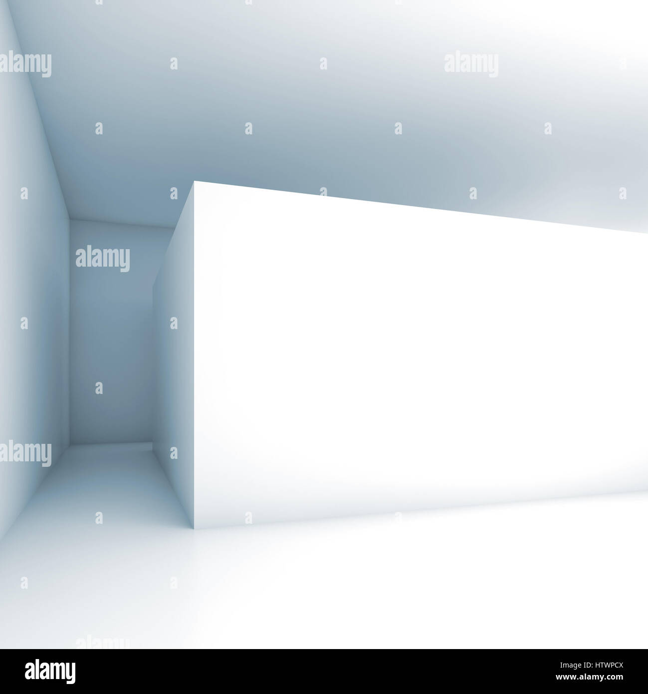 Abstract white empty room interior, contemporary minimal design. Square ...