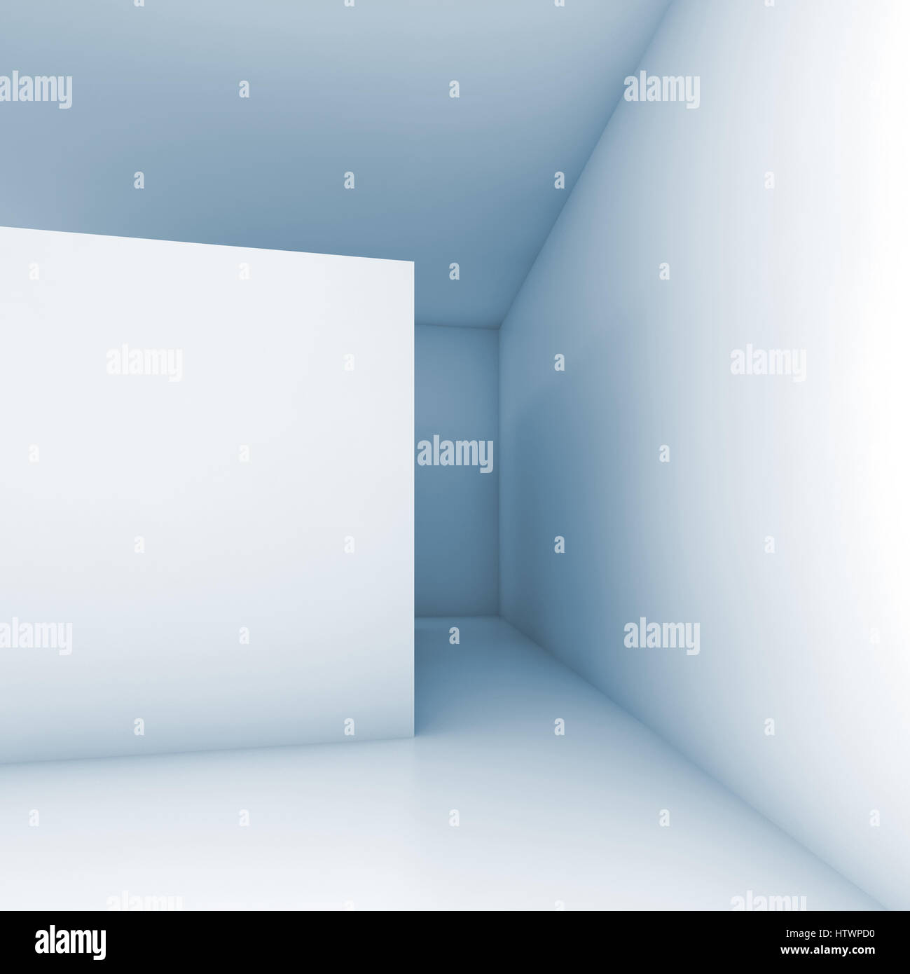 Abstract white empty room interior, contemporary minimal design. Square ...