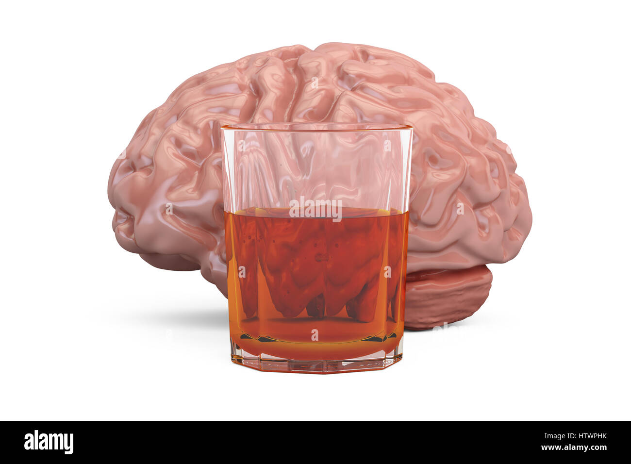 Alcohol brain 3d Cut Out Stock Images & Pictures - Alamy