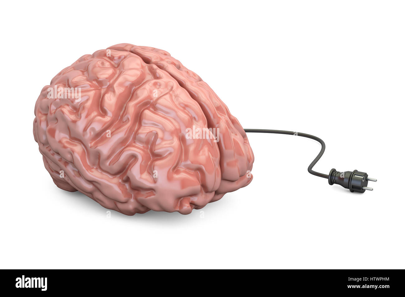 Artificial intelligence brain plug hi-res stock photography and images ...
