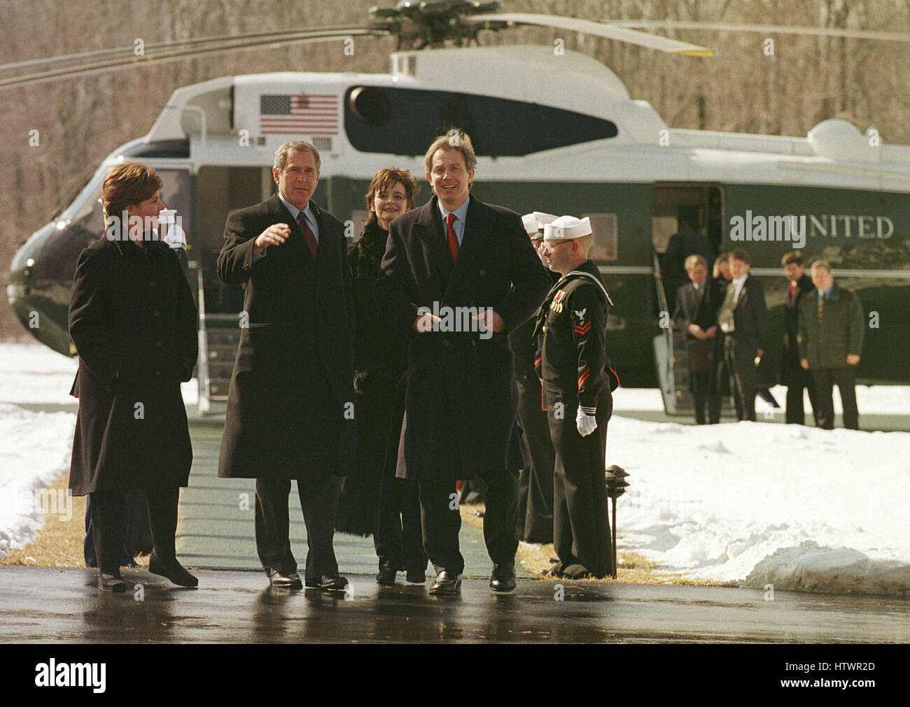 Thurmont, MD - February 23, 2001 -- United States President George W ...