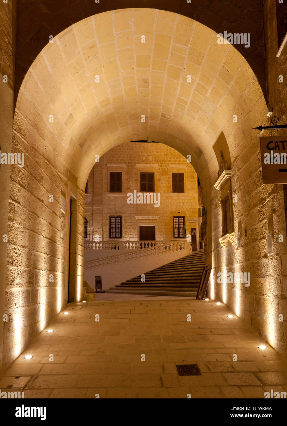 A tunnel underneath a building connecting Cathedral Square with the ...
