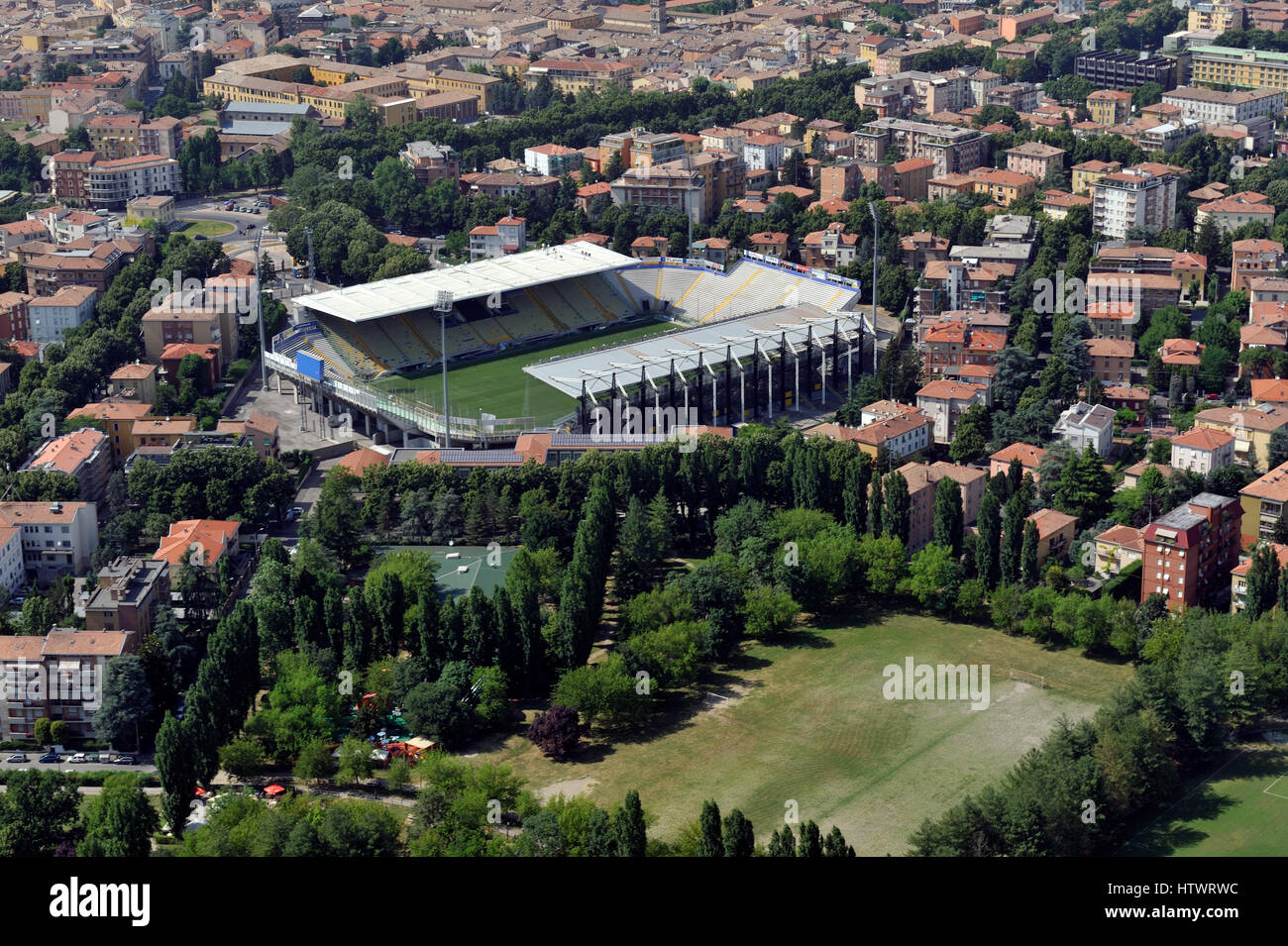 Aerial view Tardini Stadium Parma, Italy Stock Photo - Alamy
