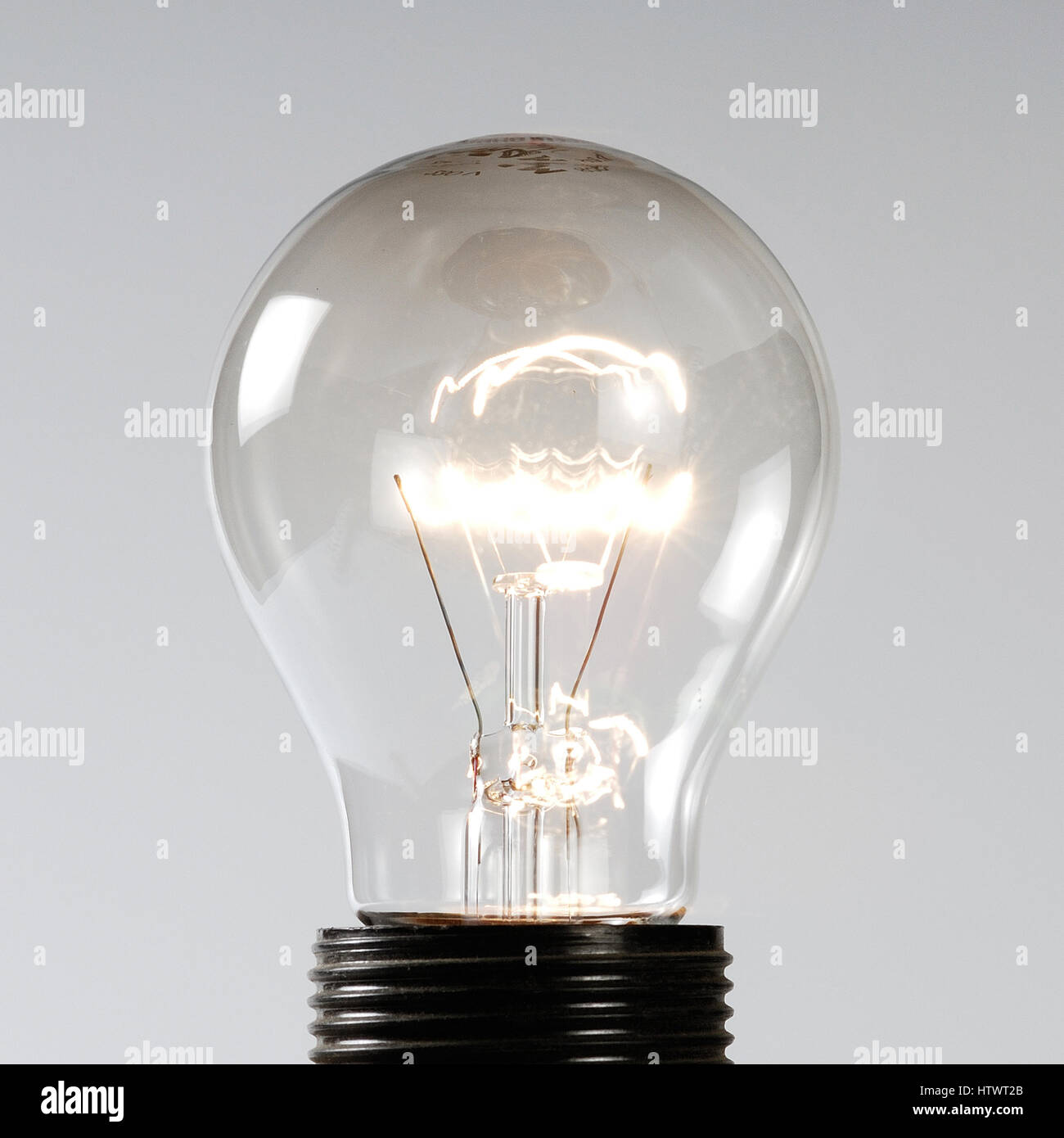 Bright Light Bulb close up shot Stock Photo - Alamy
