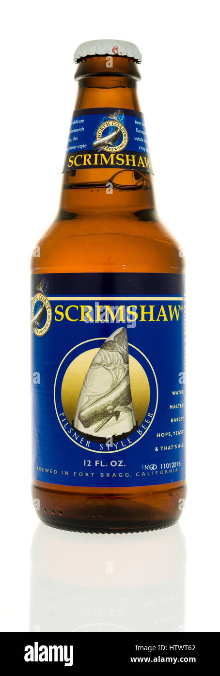Scrimshaw pilsner hi-res stock photography and images - Alamy