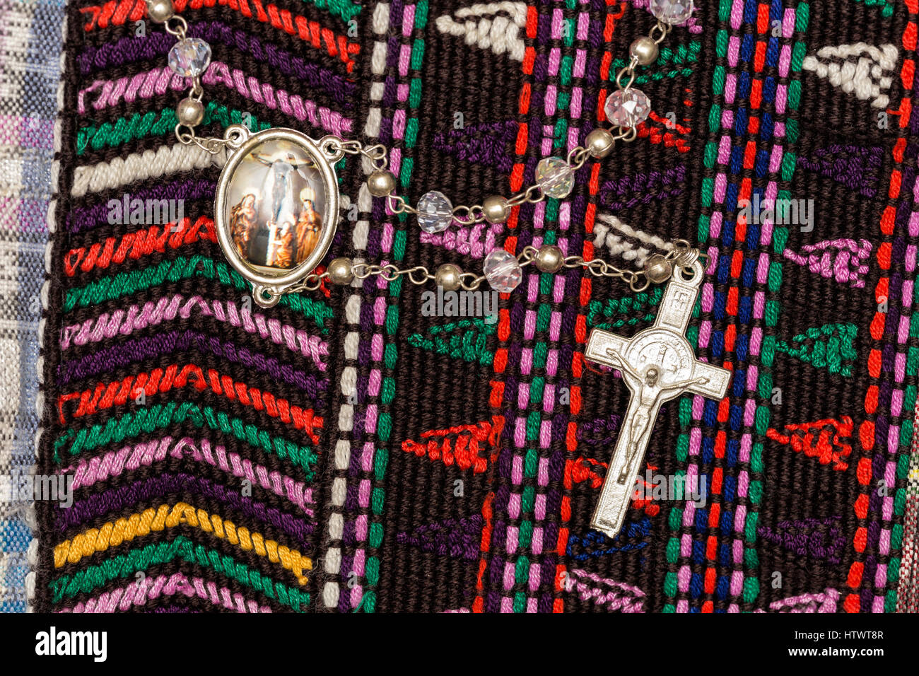 The Rosary on Colors Stock Photo - Alamy