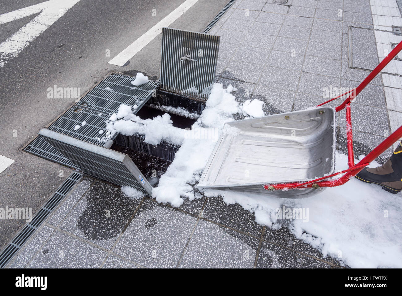 Street scene of Kitakata City, Fukushima Prefecture, Japan Stock Photo ...