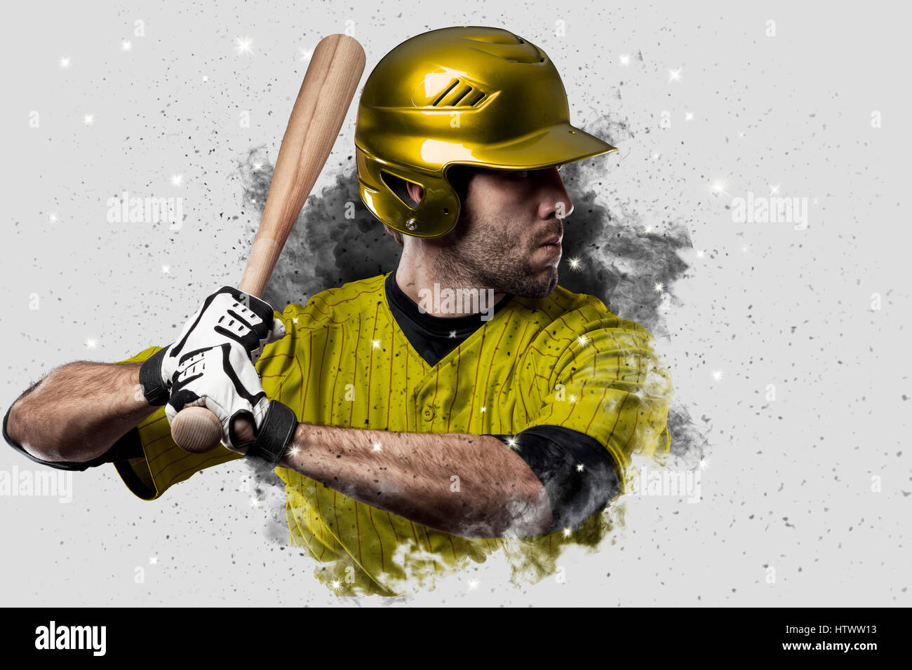 Baseball team yellow and green uniform hi-res stock photography and ...