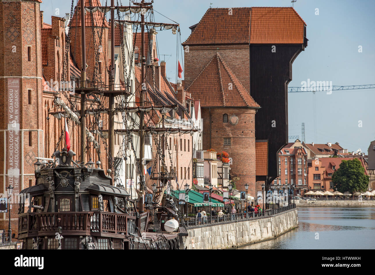 Gdansk, Danzig an old medieval polish and german city, the old granary ...