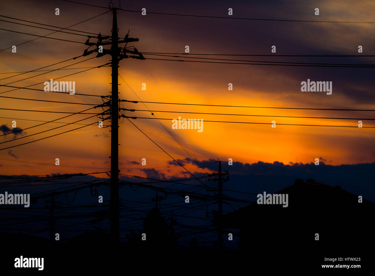 Electricity pylon japan hi-res stock photography and images - Alamy
