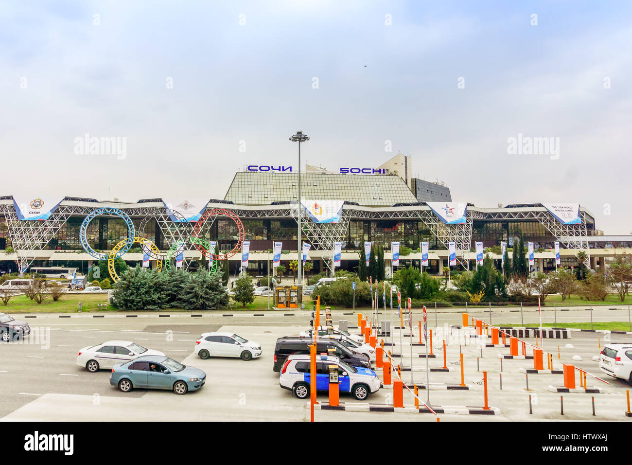 SOCHI, RUSSIA- FEBRUAR 02 2017: View of the International Airport of ...