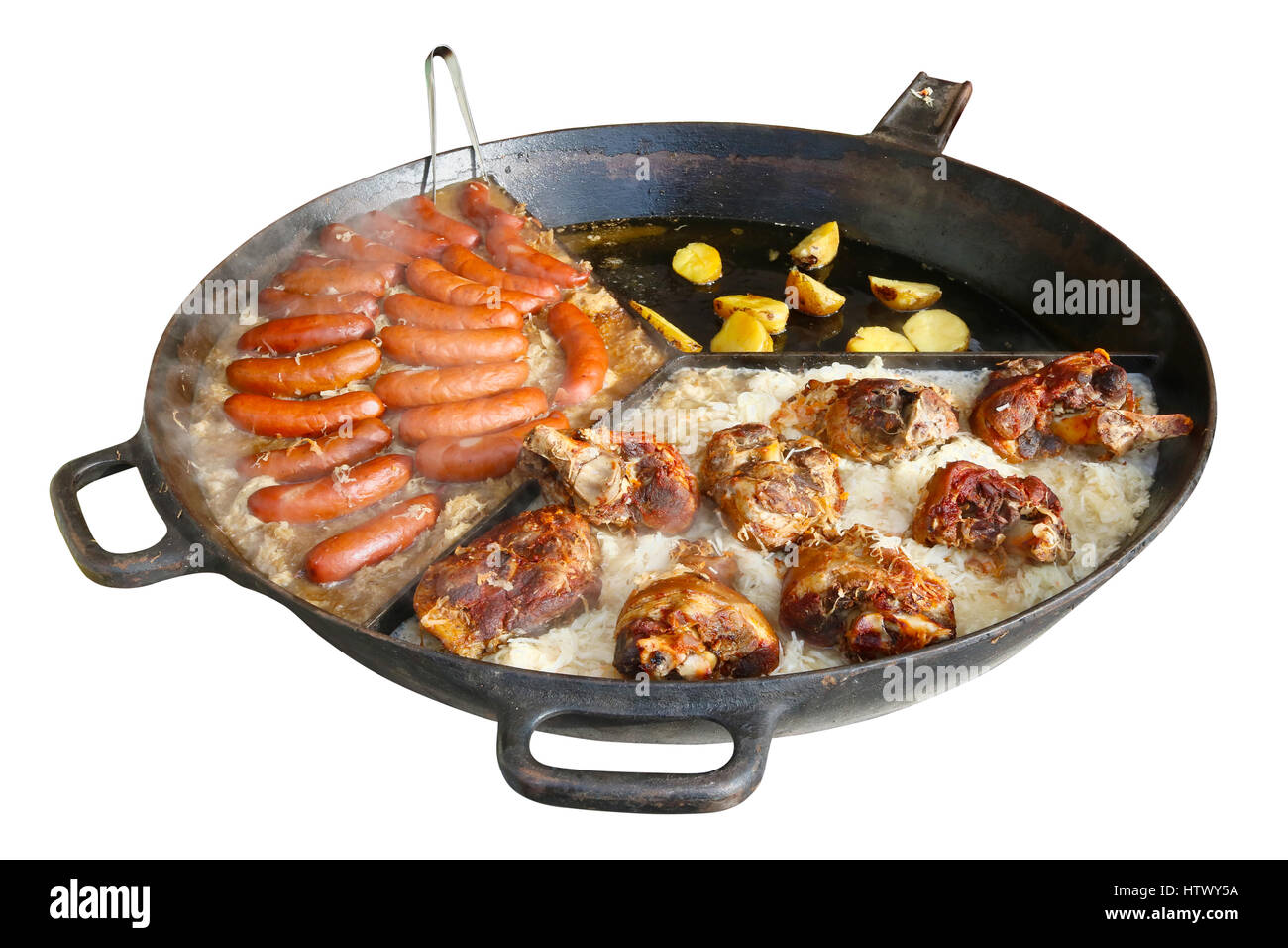 Cooking chicken in street Cut Out Stock Images & Pictures - Alamy