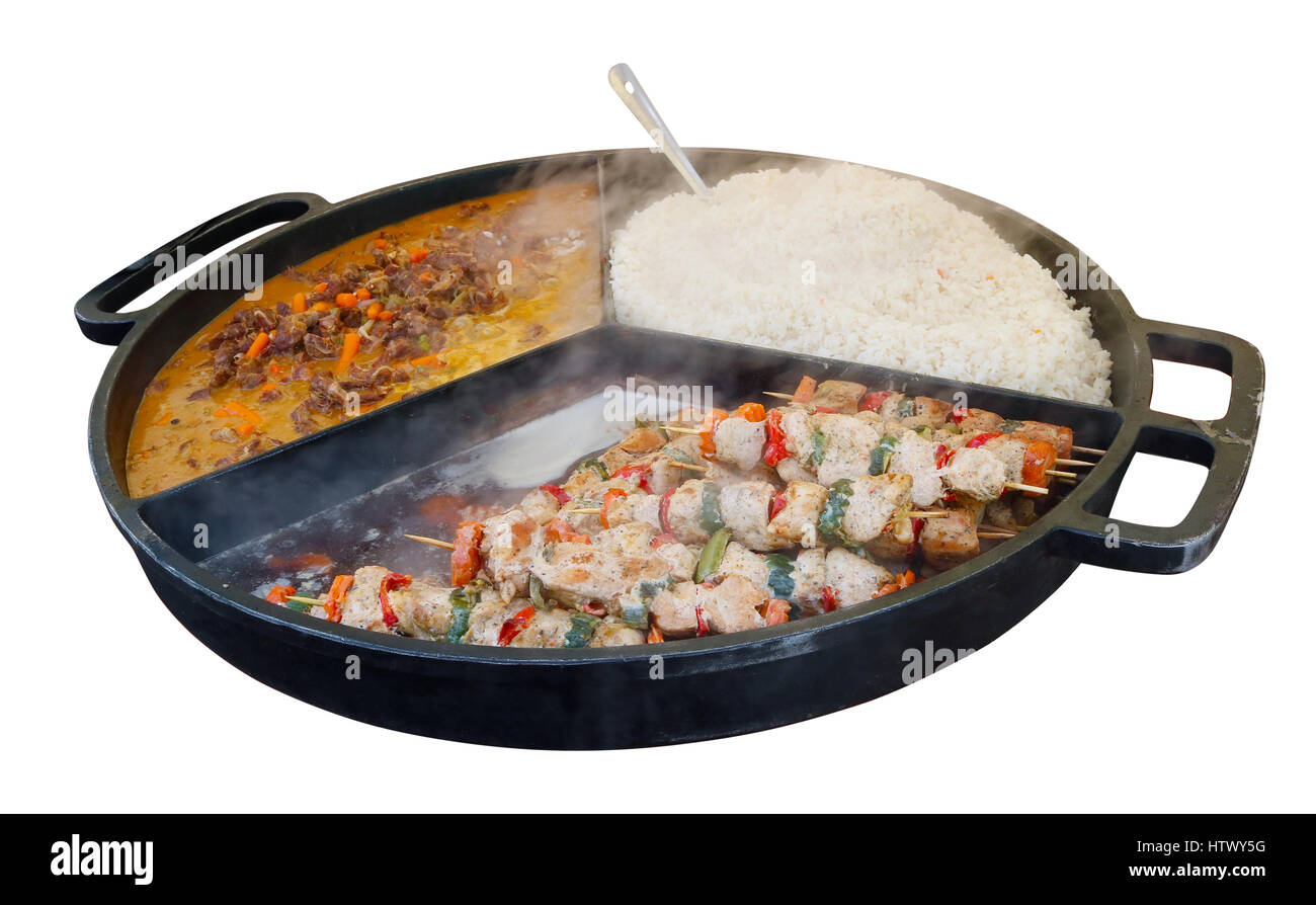 Cooking food on street Cut Out Stock Images & Pictures - Alamy