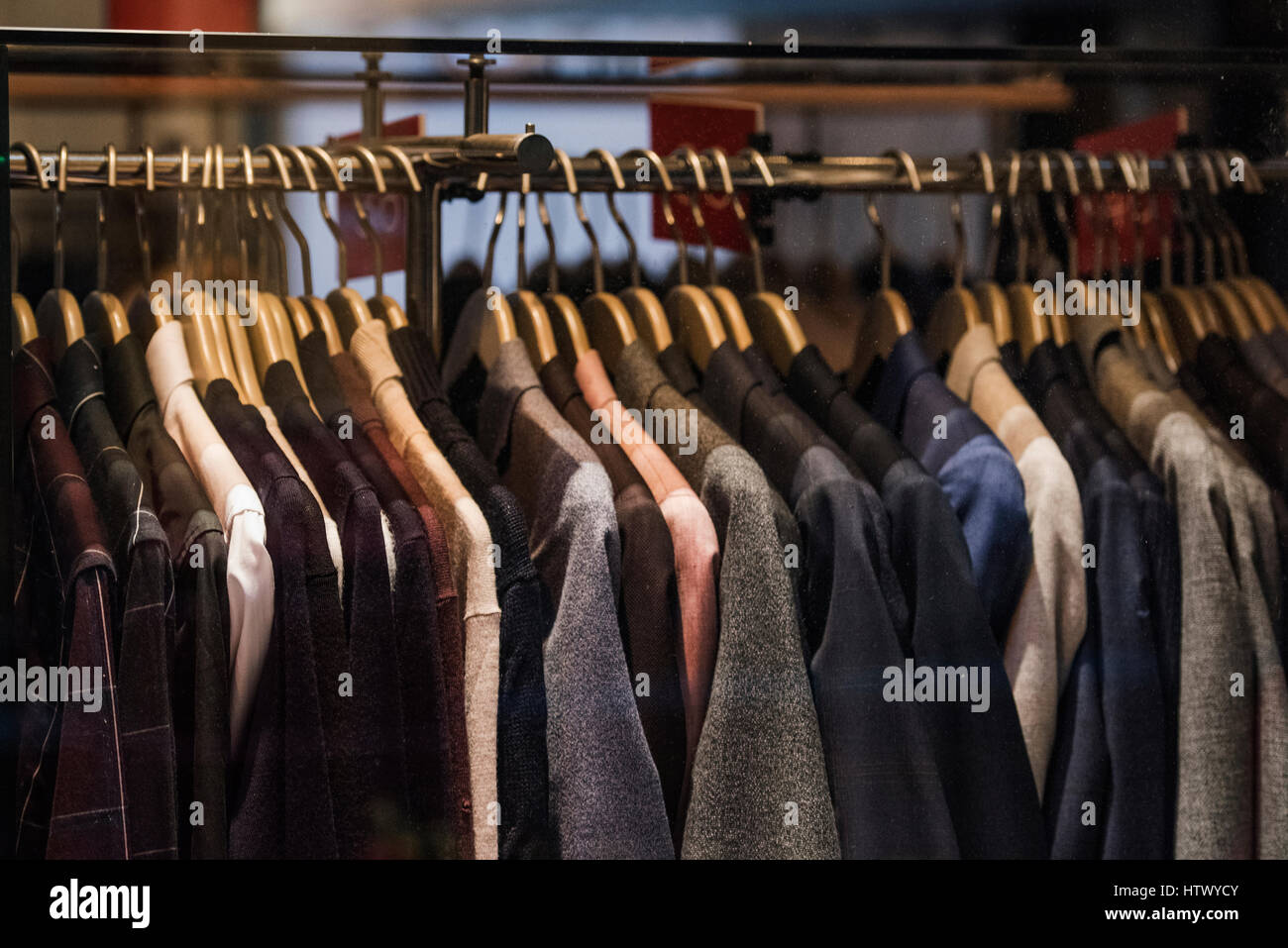 Hangers clothes in boutique hi-res stock photography and images - Alamy