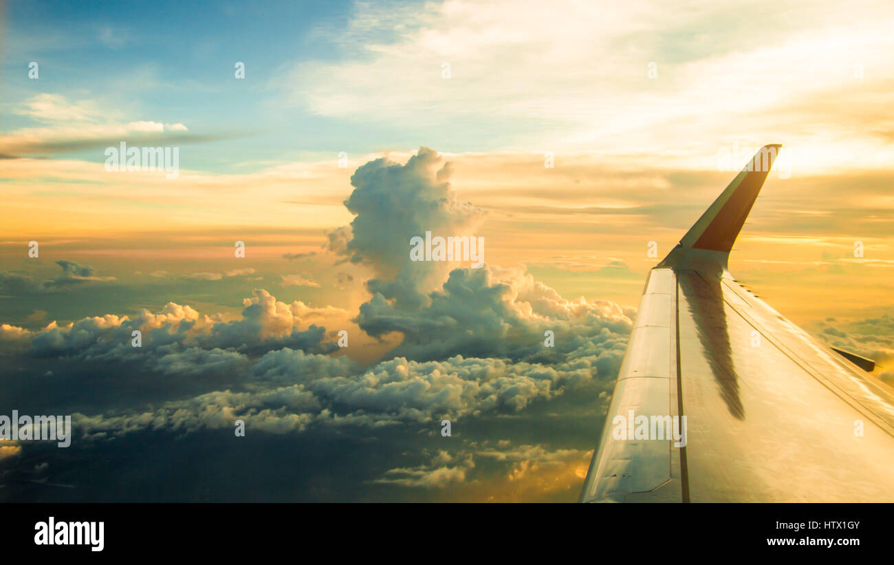 A beautiful view from the plane Stock Photo - Alamy