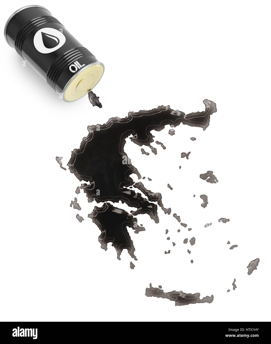 Oil spill greece Cut Out Stock Images & Pictures - Alamy