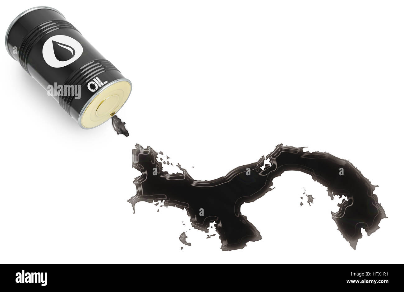 Barrel oil glossy spill in hi-res stock photography and images - Alamy