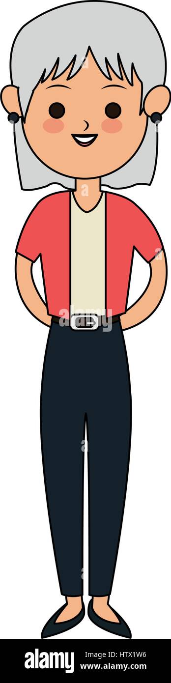woman cute cartoon icon image Stock Vector Image & Art - Alamy