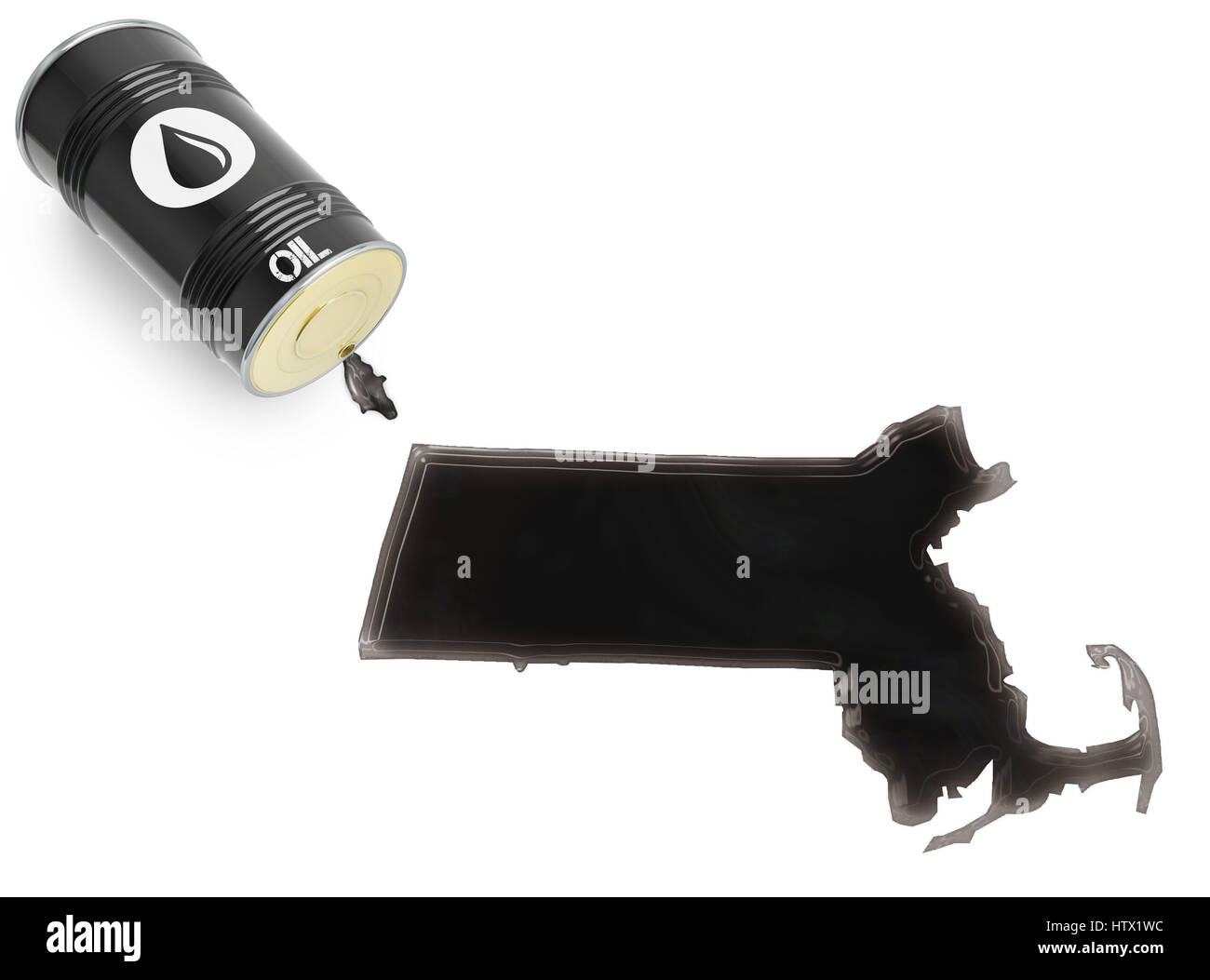 Barrel oil glossy spill in hi-res stock photography and images - Alamy
