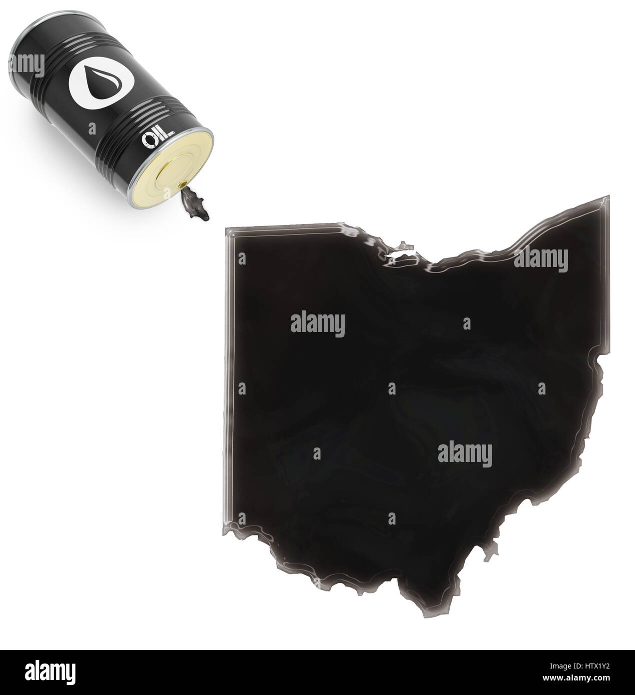 Barrel oil glossy spill in hi-res stock photography and images - Alamy