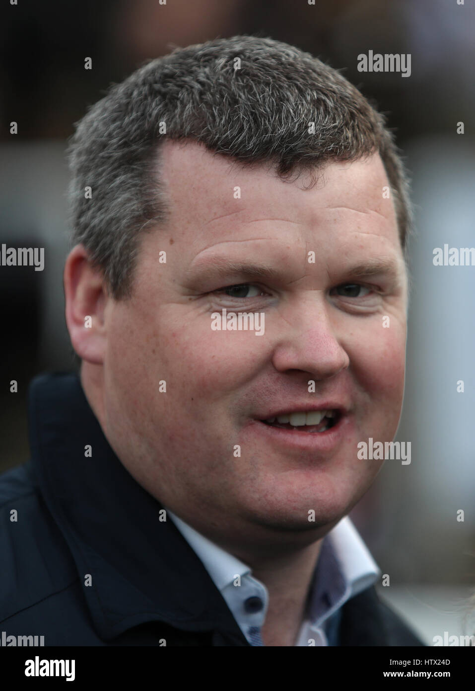 Horse trainer Gordon Elliott during Champion Day of the 2017 Cheltenham ...