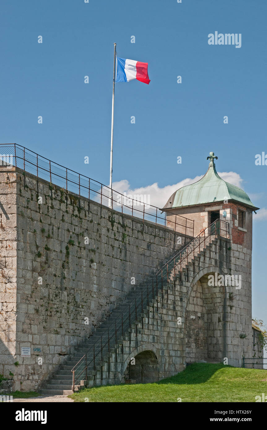 Staircase to the west tower Chemin de Ronde Ouest of the Citadel fort ...