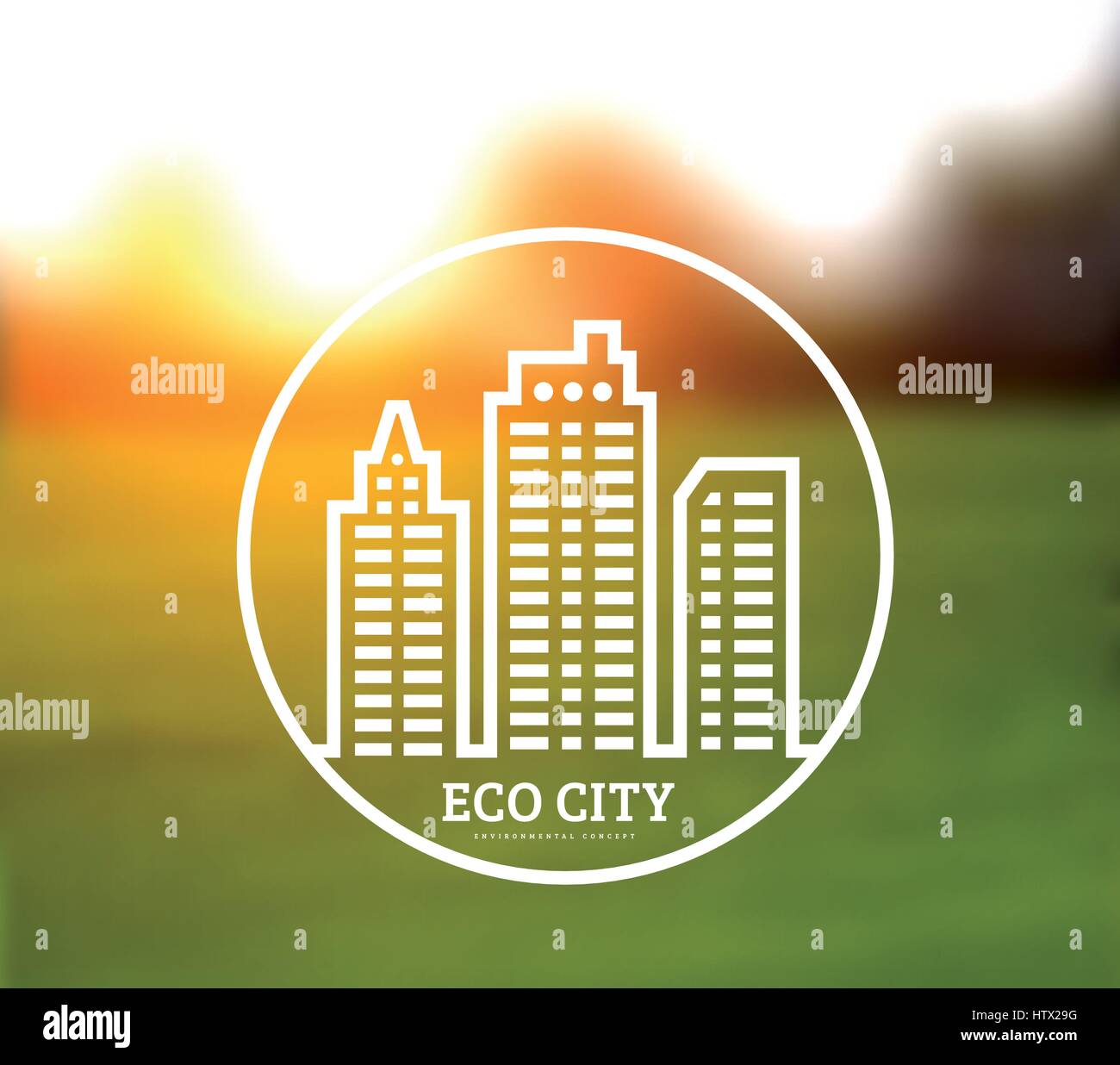 Green city background Stock Vector Images - Alamy
