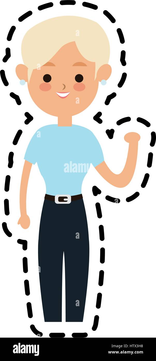 woman cute cartoon icon image Stock Vector Image & Art - Alamy