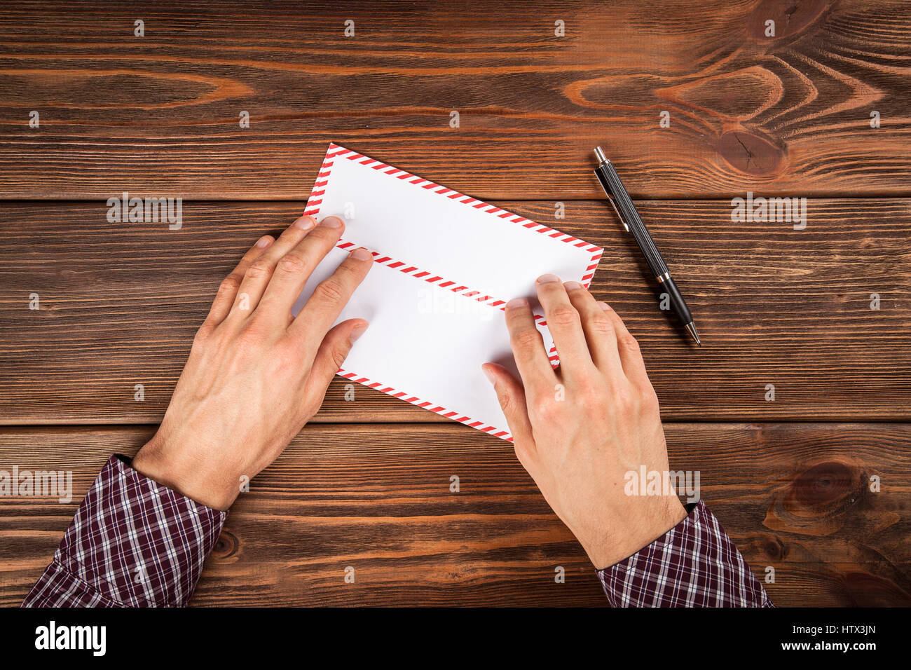 Sending a letter Stock Photo - Alamy