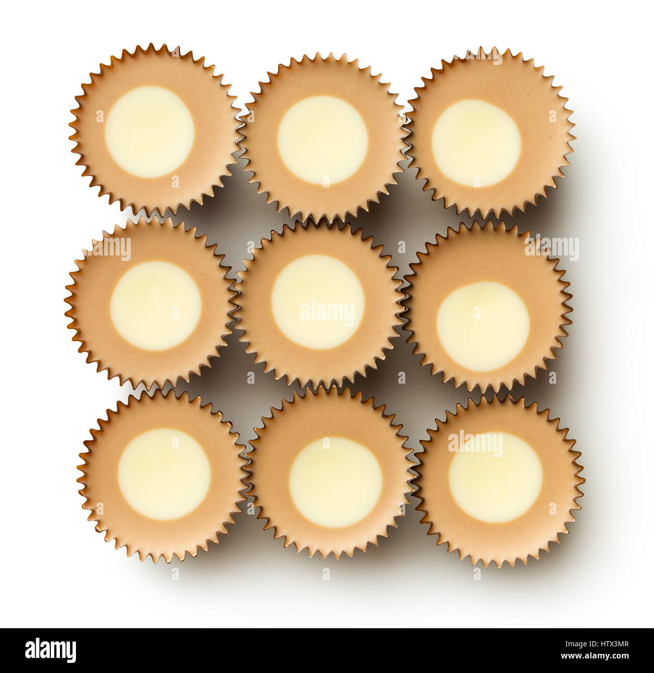 Sweet chocolate pralines isolated on white background Stock Photo - Alamy