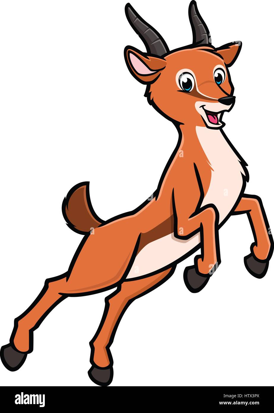 Gazelle cartoon hi-res stock photography and images - Alamy