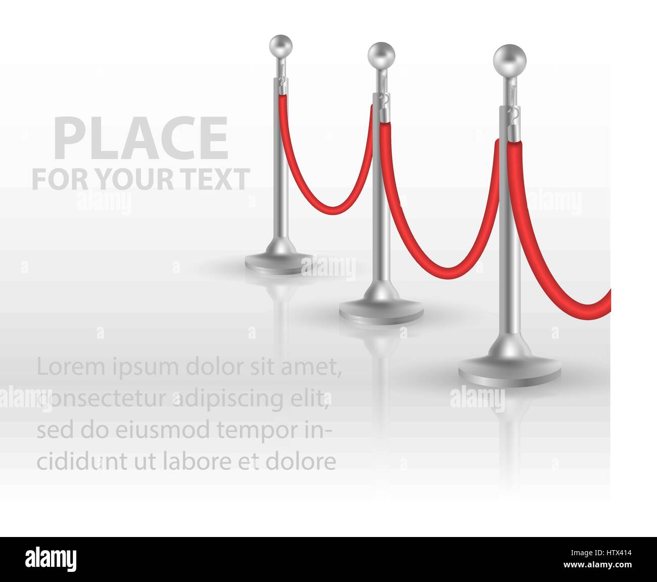 Stand rope barriers open. vector illustration Stock Vector Image & Art ...