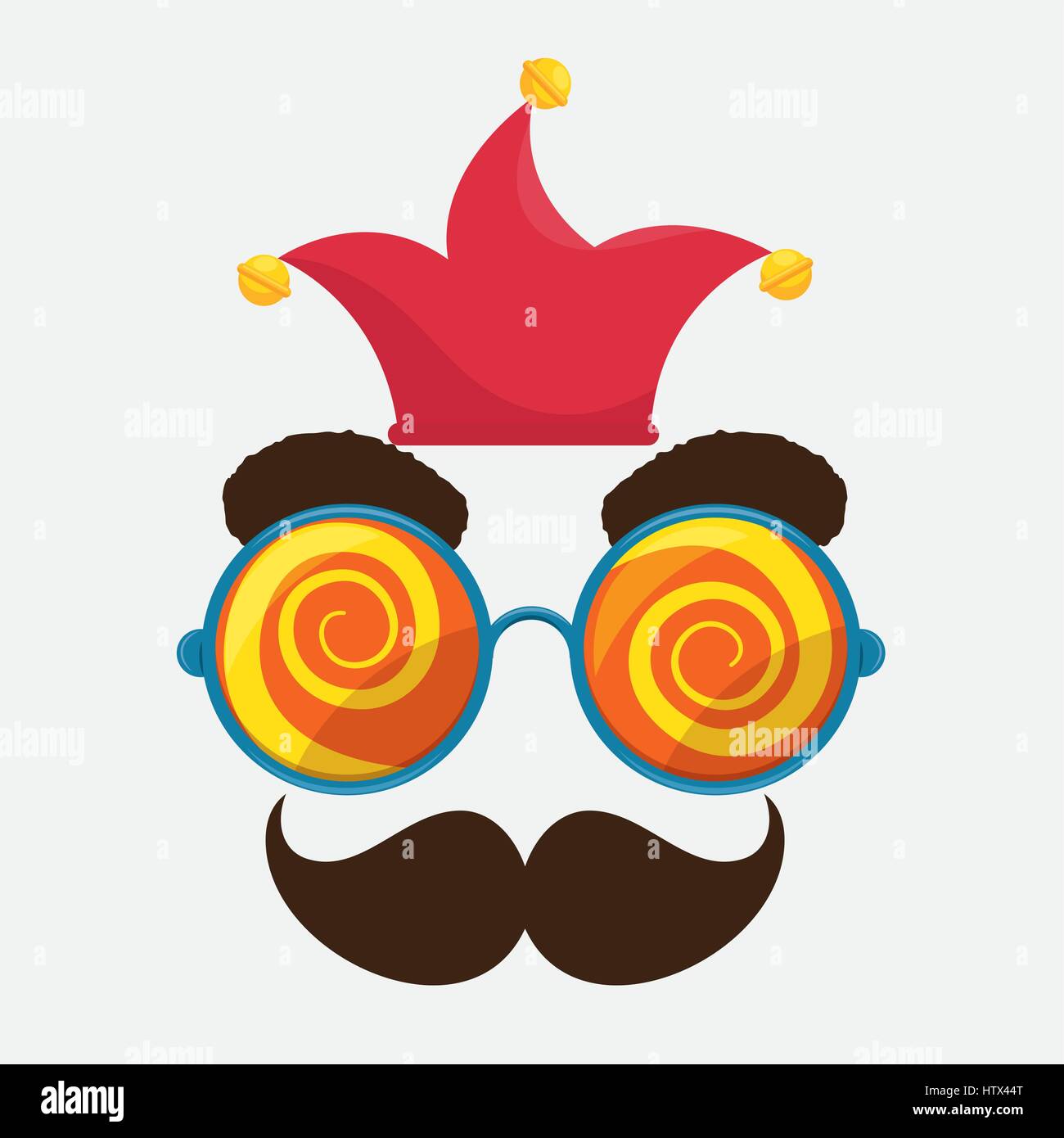 idiot mask crazy icon Stock Vector Image & Art - Alamy