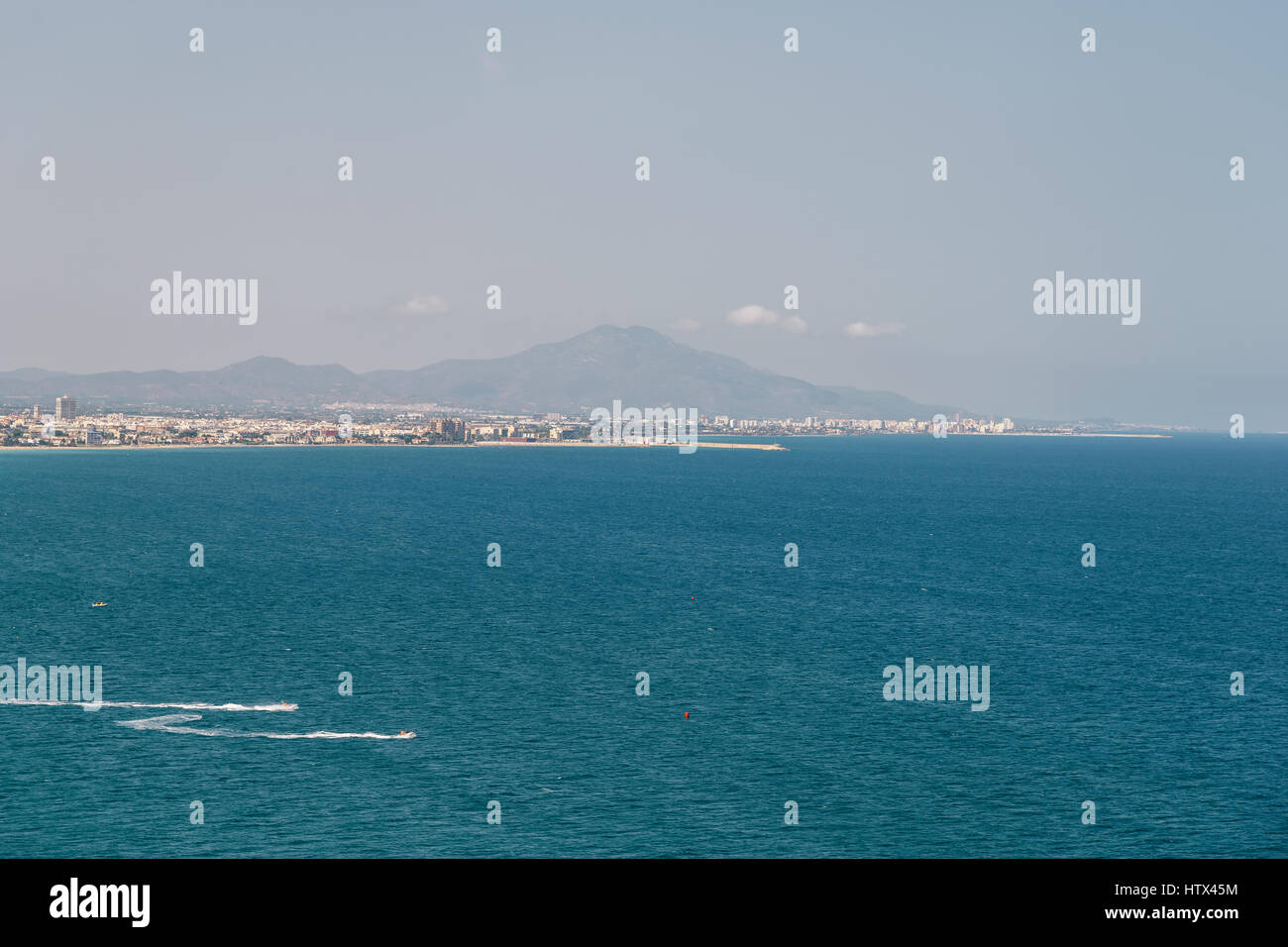 Mountains And Mediterranean Sea Aerial View In Spain Stock Photo - Alamy