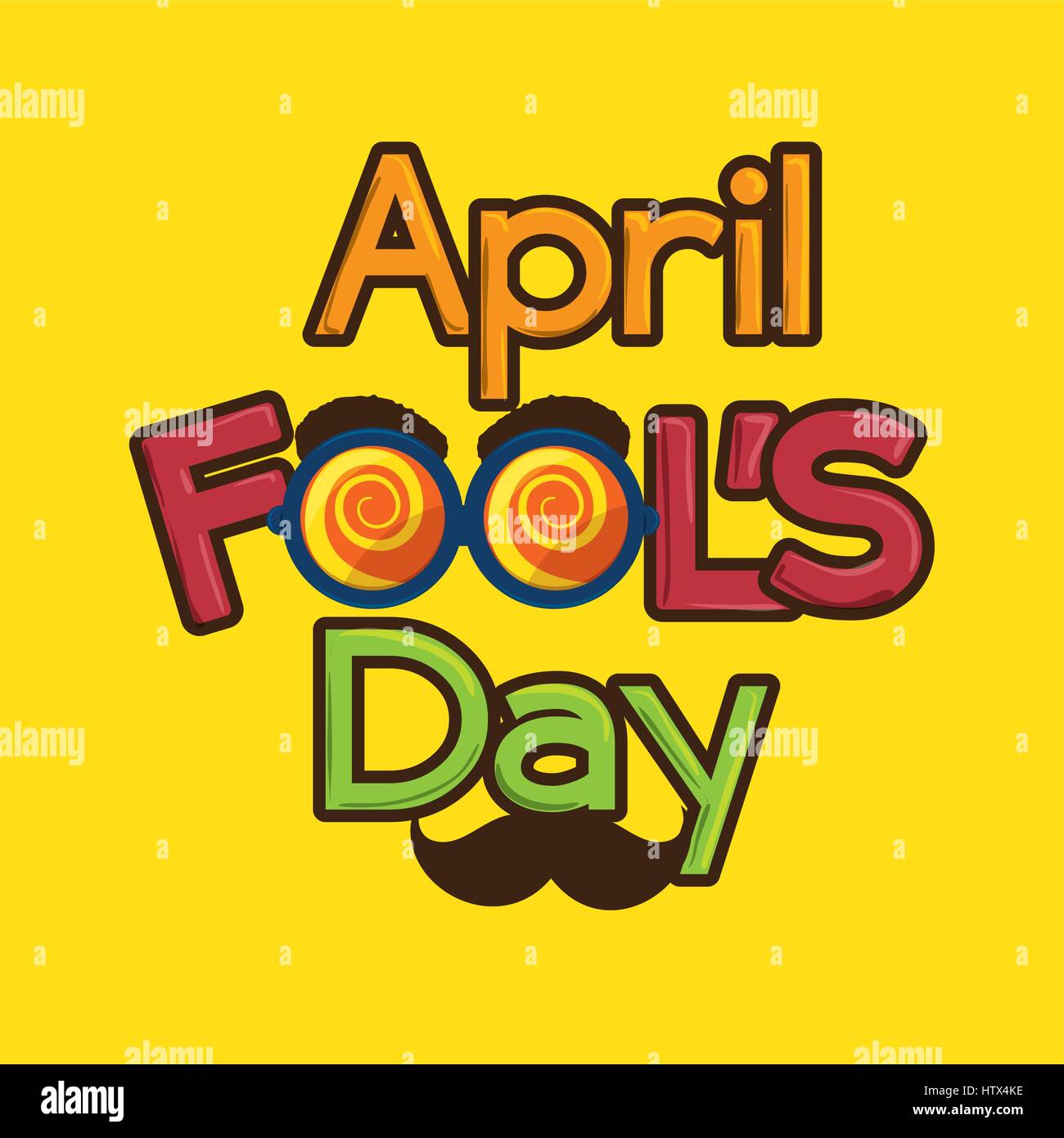 april fools day celebration card Stock Vector Image & Art - Alamy
