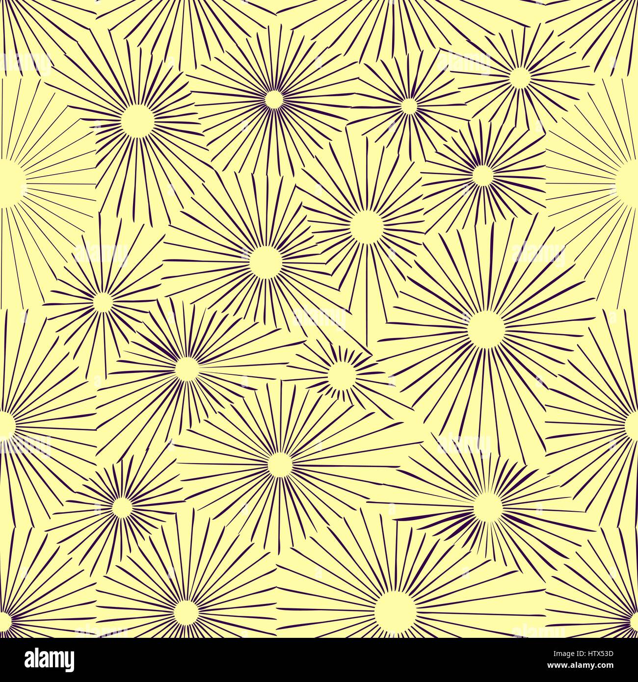 Seamless monochrome stylized flower pattern hi-res stock photography ...
