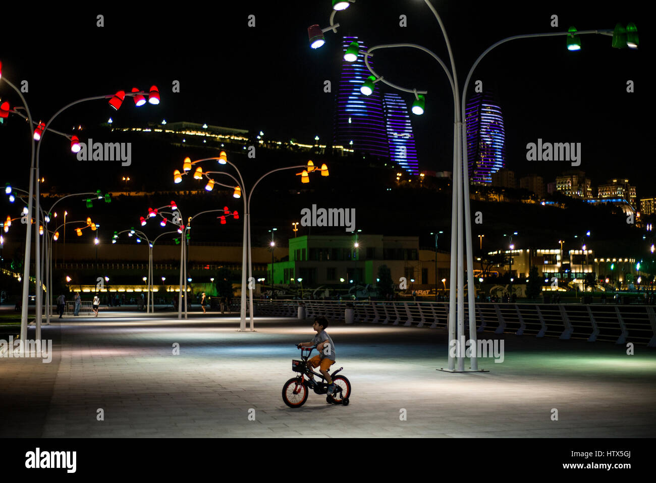 Seashore of Caspian sea, Baku, Azerbaijan Stock Photo - Alamy