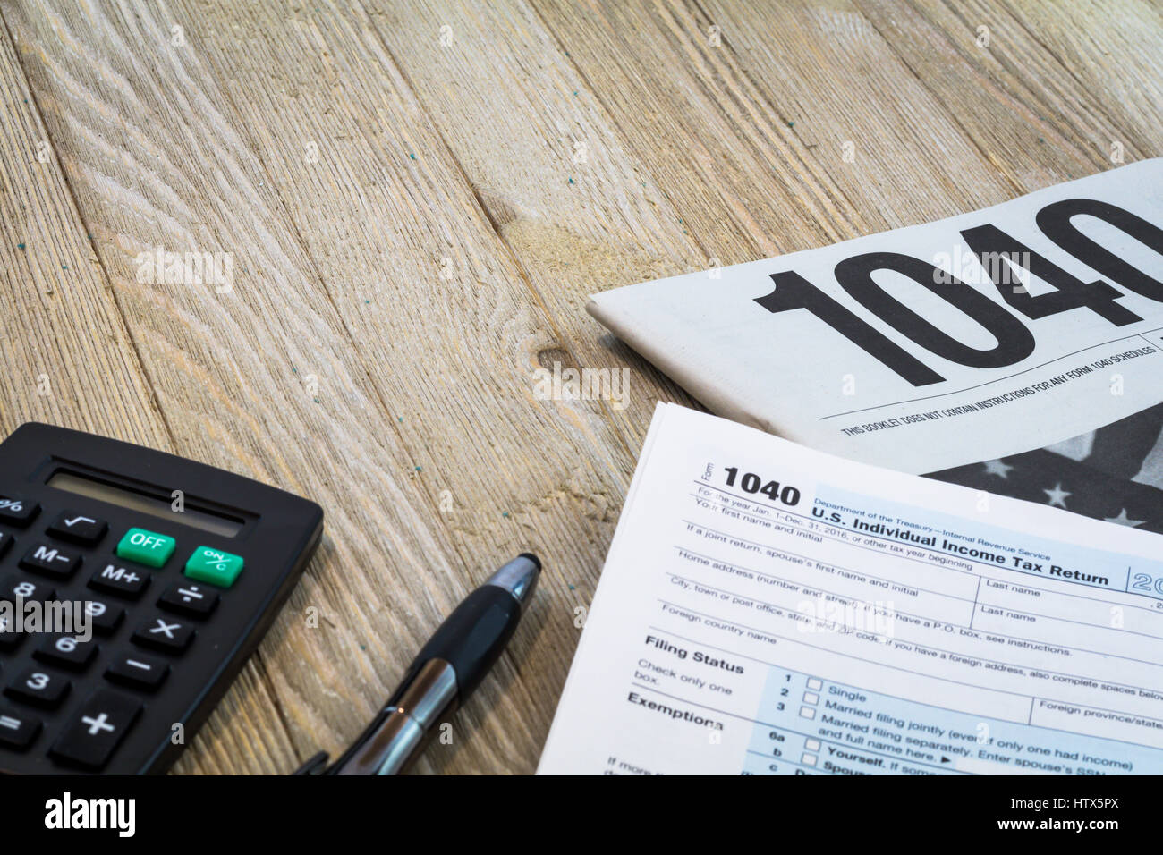 Tax preparation forms booklet hi-res stock photography and images - Alamy