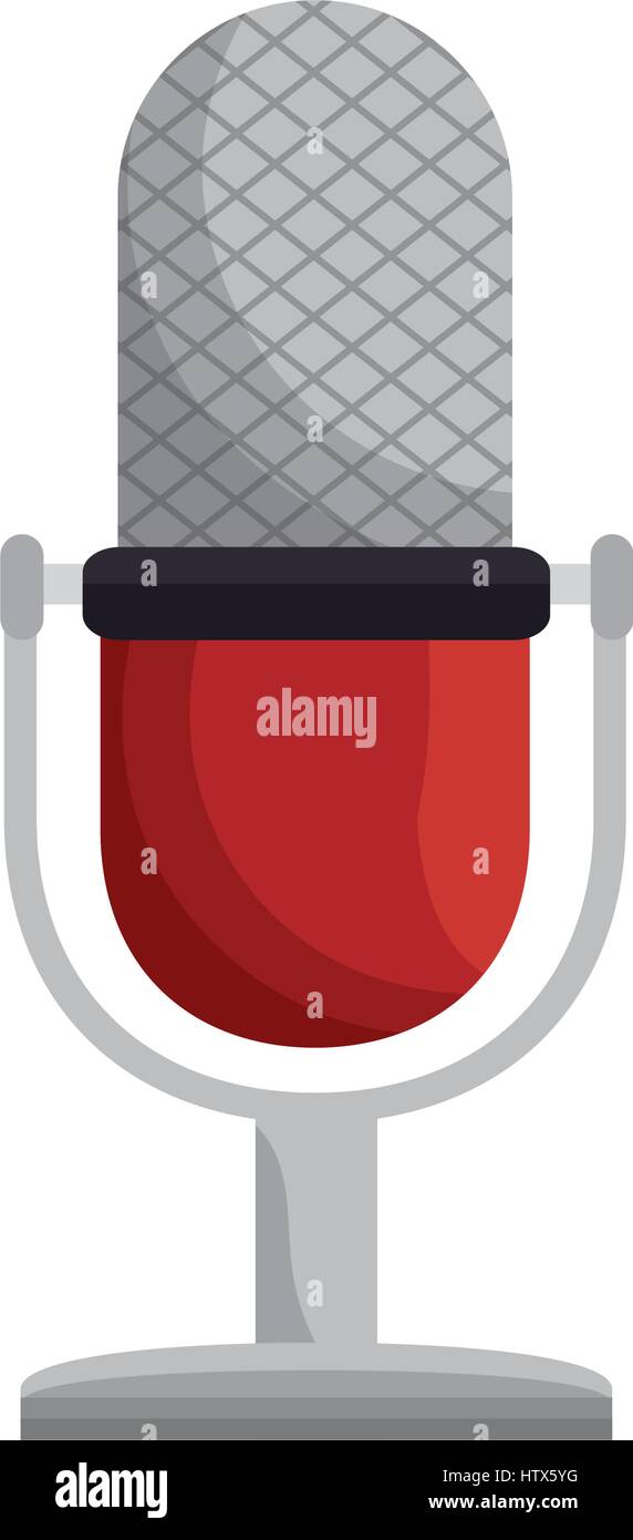 Realistic microphone vintage voice Stock Vector Images - Alamy