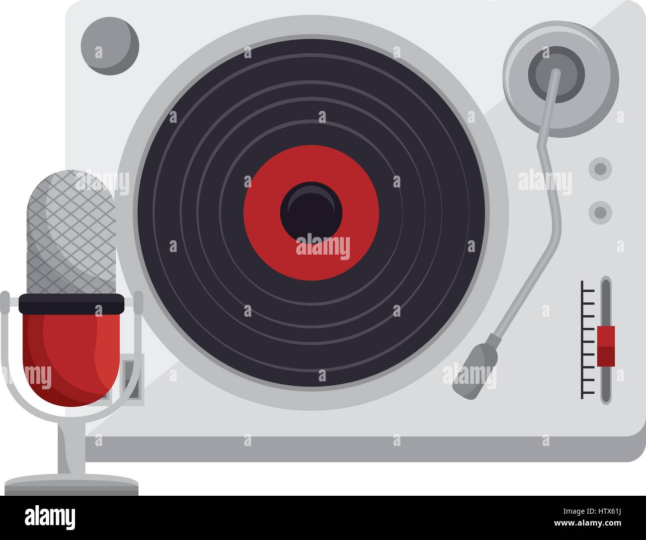 Old music player Stock Vector Images - Alamy