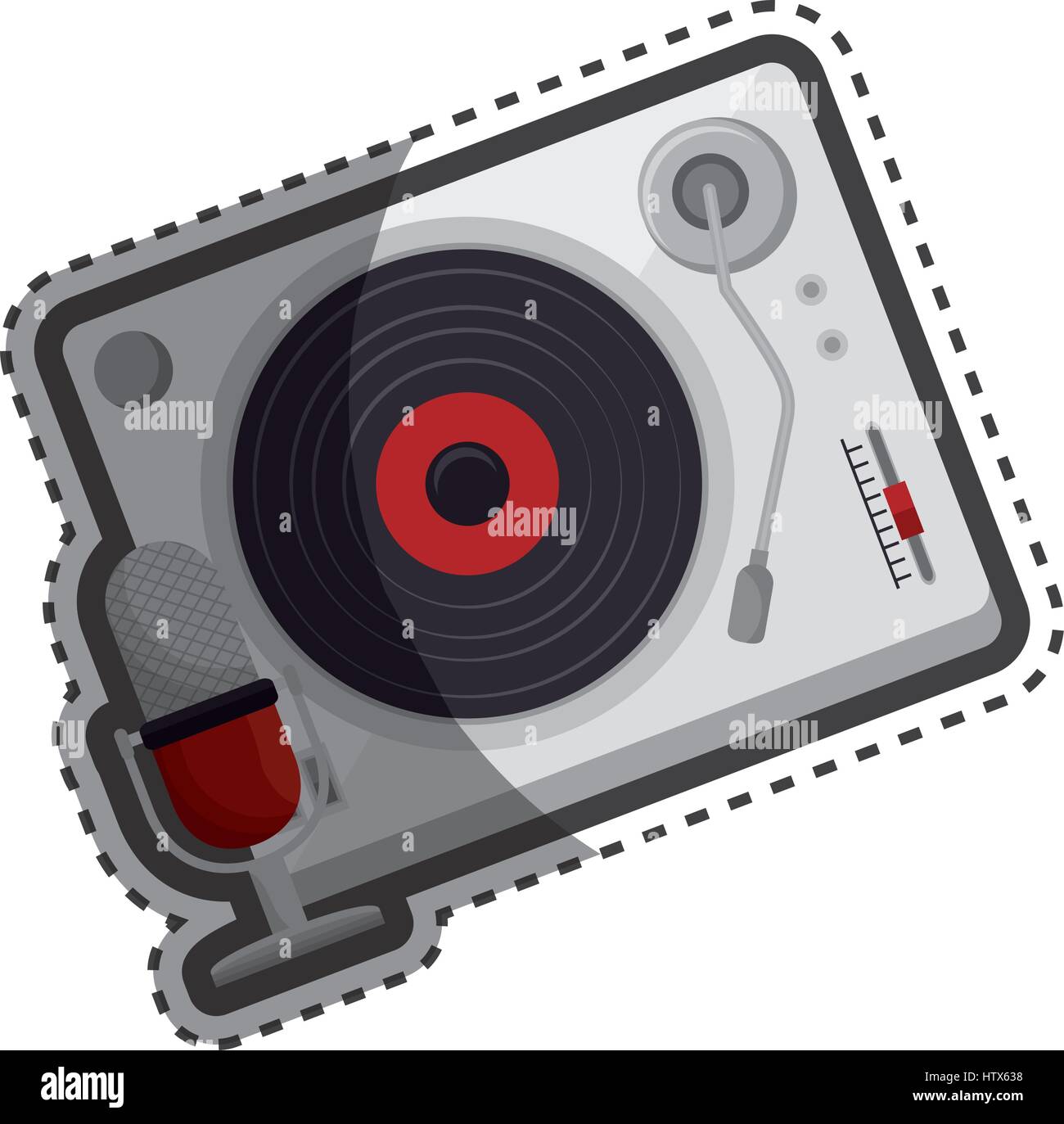 Record player old fashioned Stock Vector Images - Alamy