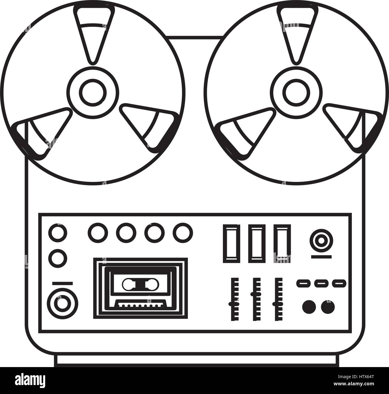 Professional audio mixing console radio Stock Vector Images - Alamy
