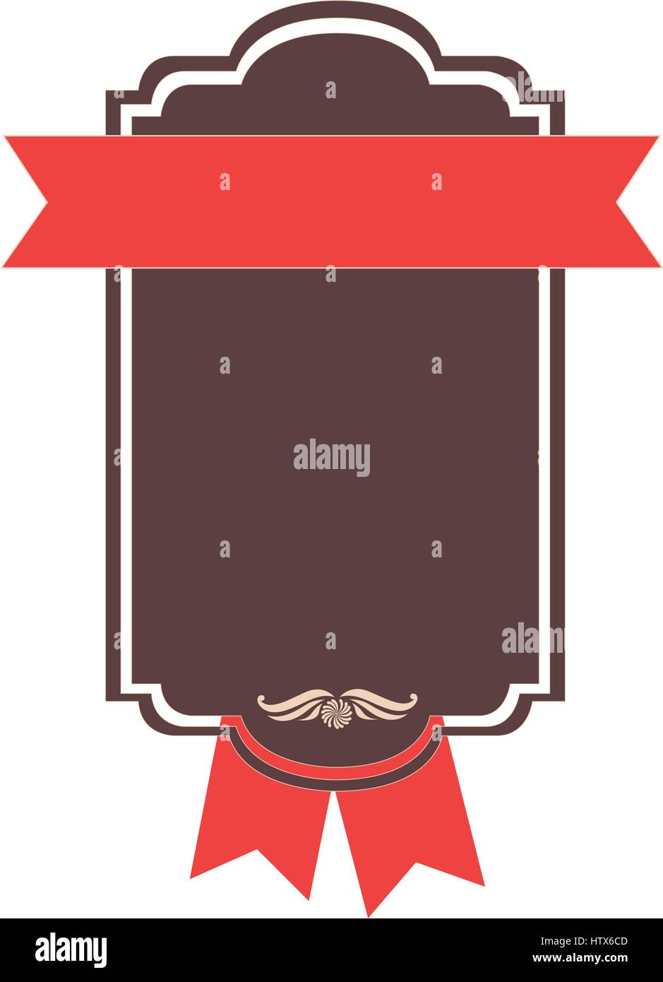 square ribbon emblem icon Stock Vector Image & Art - Alamy