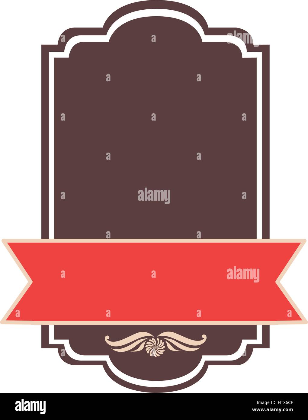 emblem square ribbon icon Stock Vector Image & Art - Alamy