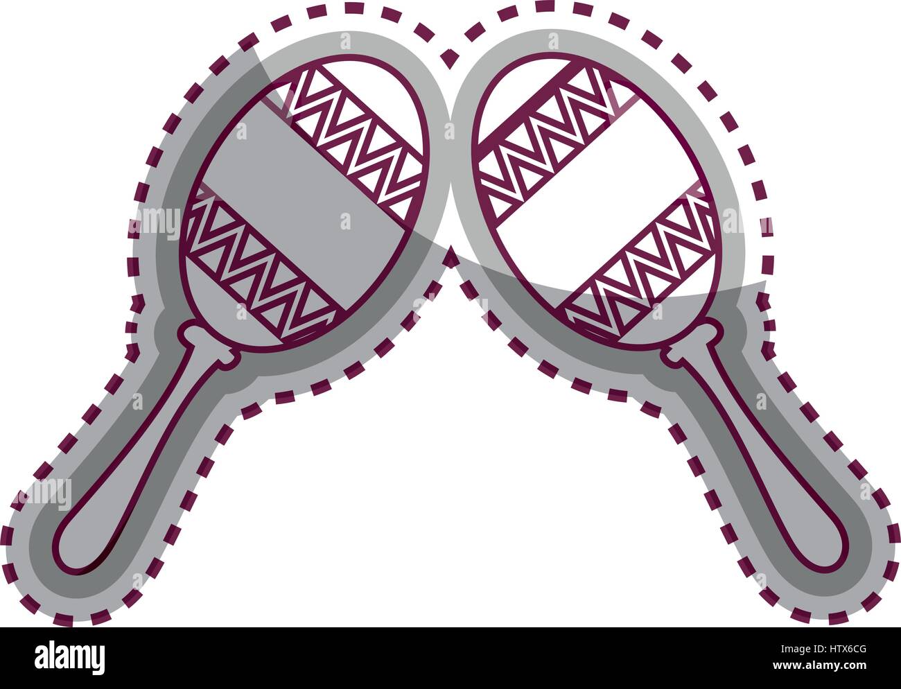 maracas instrument isolated icon Stock Vector Image & Art - Alamy