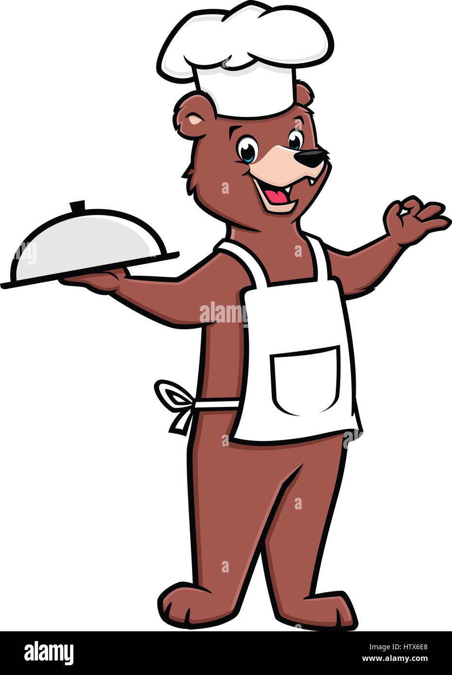 Cartoon Chef Bear Stock Vector Image & Art - Alamy